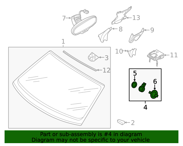 2017-2024 Audi Sensor 81A-955-555-B | OEM Parts Online