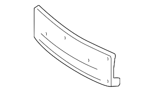 204-817-38-78 - License Bracket 2012-2015 Mercedes-Benz C 63 AMG ...