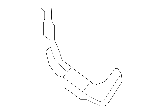 204-885-18-24 - Air Duct Lower Cover 2012-2015 Mercedes-Benz C 63 AMG ...