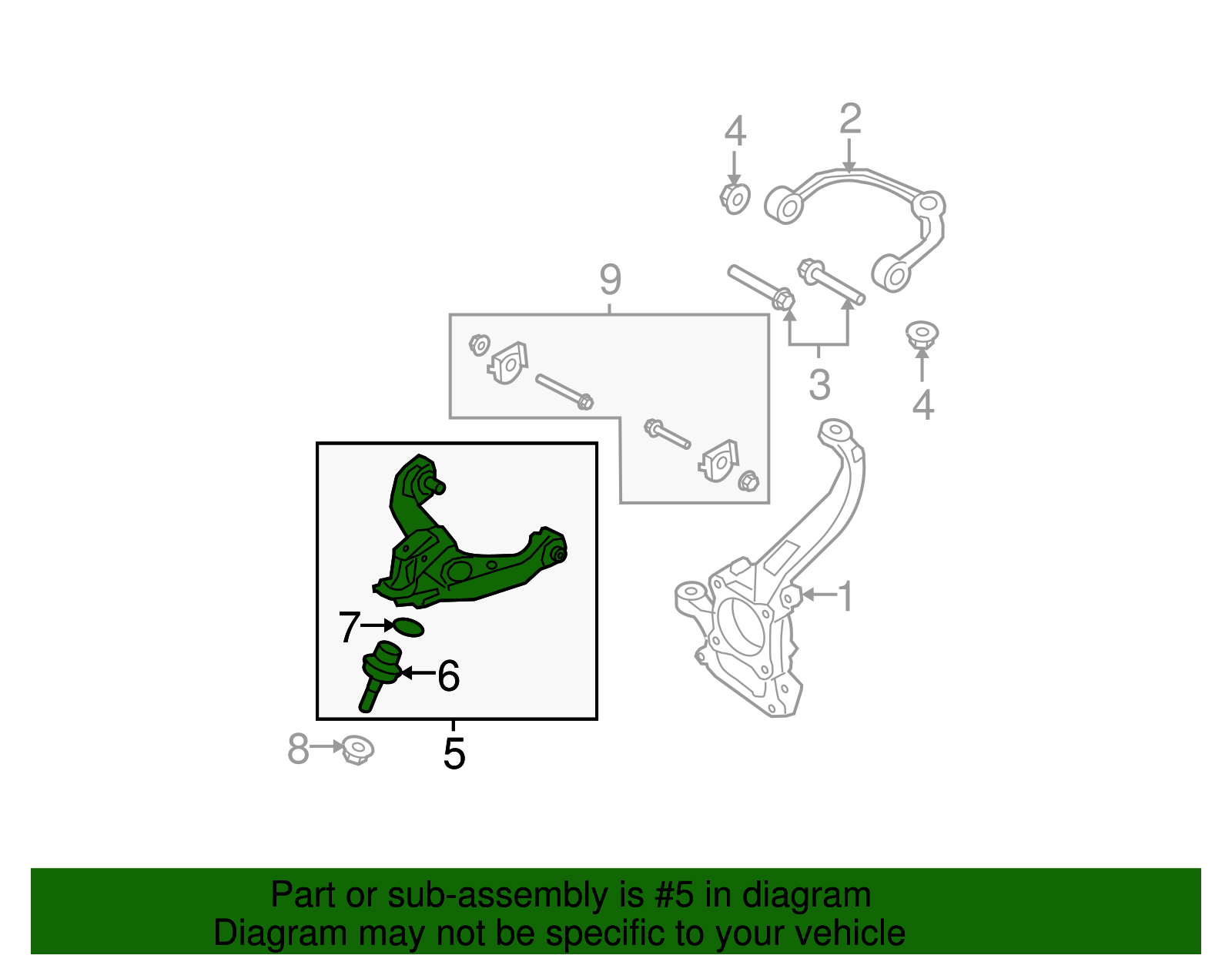 2010-2014 Ford F-150 Lower Control Arm AL3Z-3079-B | Retail Performance ...