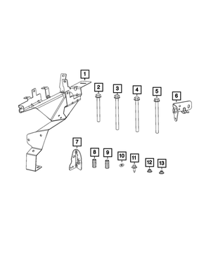 2018-2023 Mopar Fascia Bracket 68378644AA | My Mopar Parts