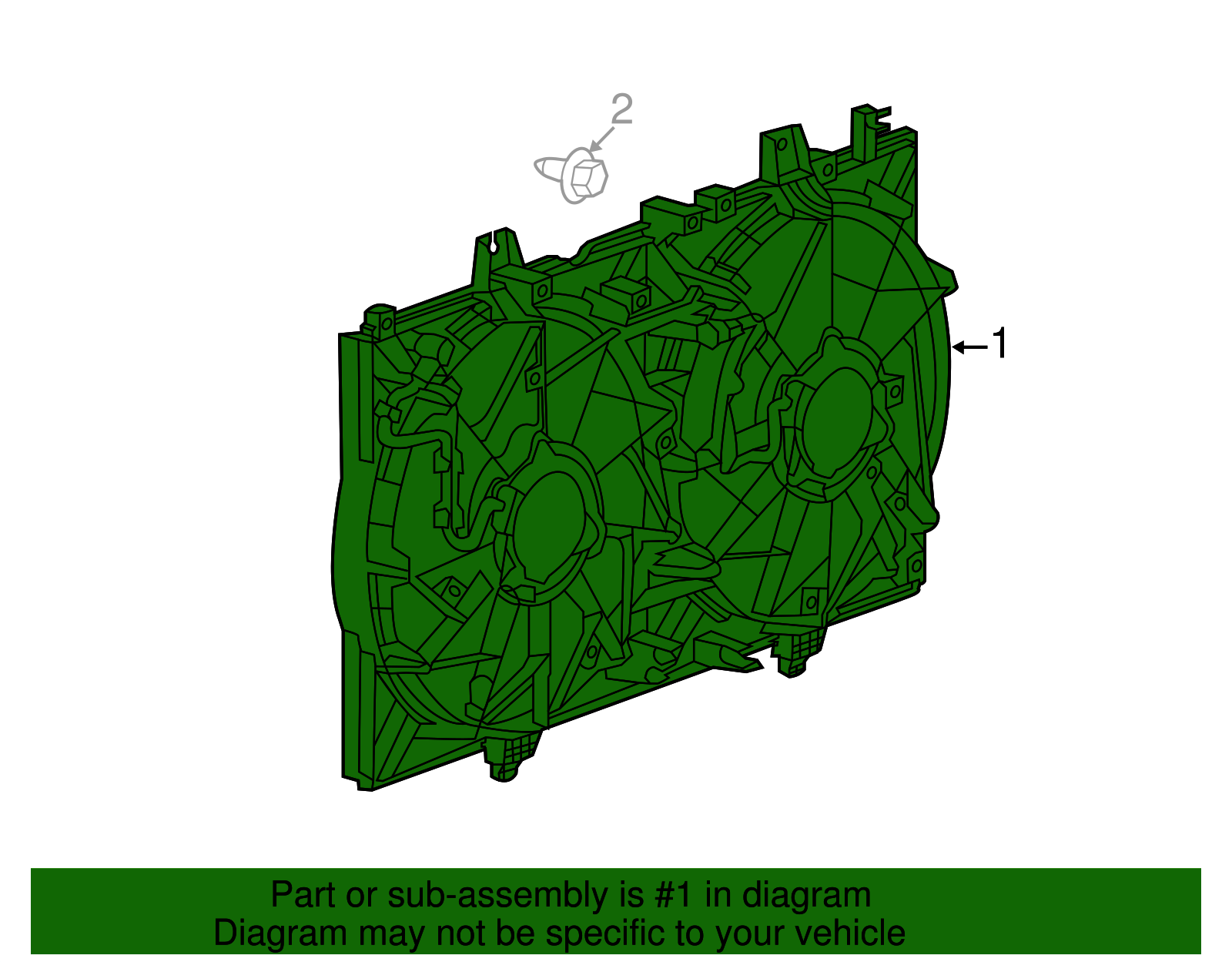 2014-2020 Nissan Rogue Fan Assembly 21481-4BA0A | OEM Parts Online