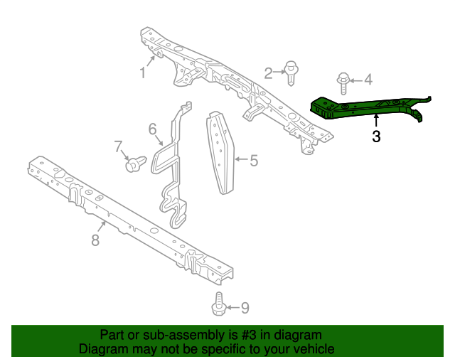 62521-1KA0A - Upper Support - 2011-2017 Nissan Juke | Nissan OEM Parts ...
