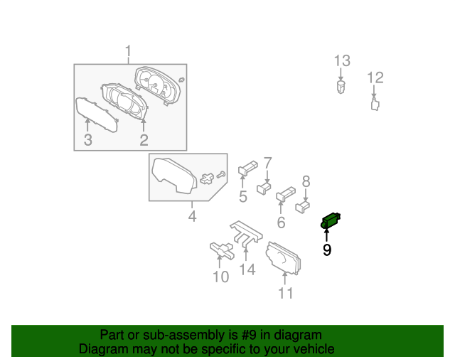93730-1D000WK - Instrument Light Rheostat 2007-2009 Kia Rondo | Kia ...