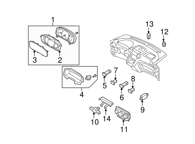 93750-1D200S8 - Switch Assembly - 2007-2010 Kia Rondo | Kia Auto Parts