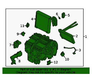 27110-5NA0A (271105na0a) - 2019-2020 Infiniti QX50 AC & Heater Assembly ...