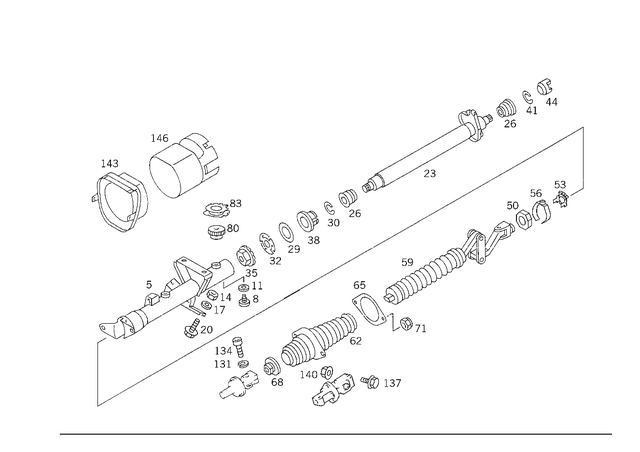 140-460-01-89 - Thrust Piece 1978-2004 Mercedes-Benz | Mercedes-Benz ...