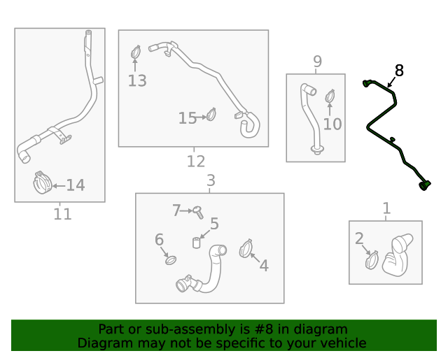 2019-2024 Porsche Macan Breather Tube 95B-121-071-C | OEM Parts Online