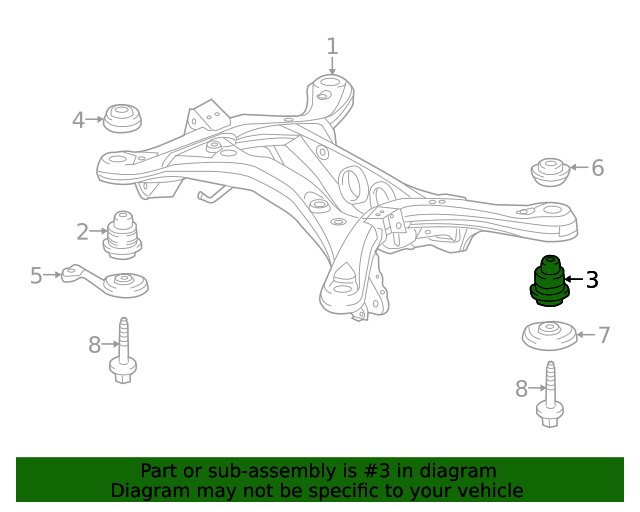 52276-0E030 - Cross-Member Bushing - 2020-2022 Toyota | OEM Genuine ...