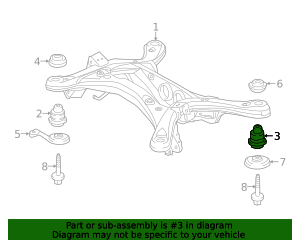 52276-0E030 - Cross-Member Bushing - 2020-2022 Toyota | OEM Genuine ...