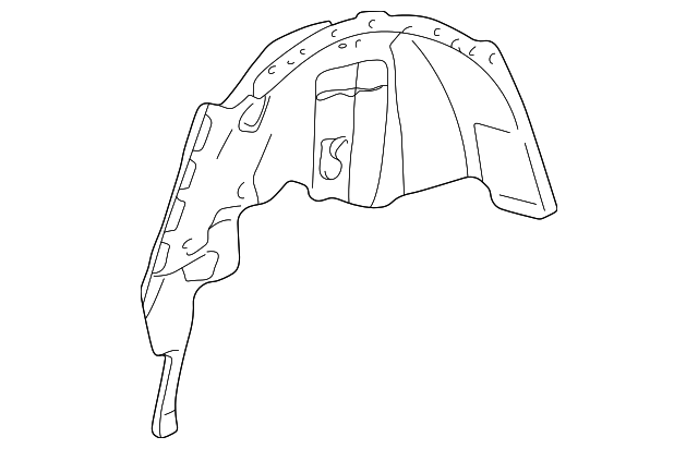 203-610-04-76 - Inner Wheelhouse 2001-2009 Mercedes-Benz | Mercedes ...