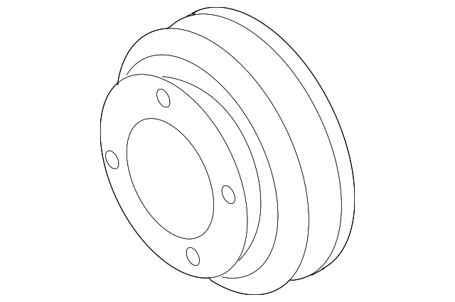 F6TZ-8509-AA - Engine Water Pump Pulley - 1997-2014 Ford | Lasco Auto Parts