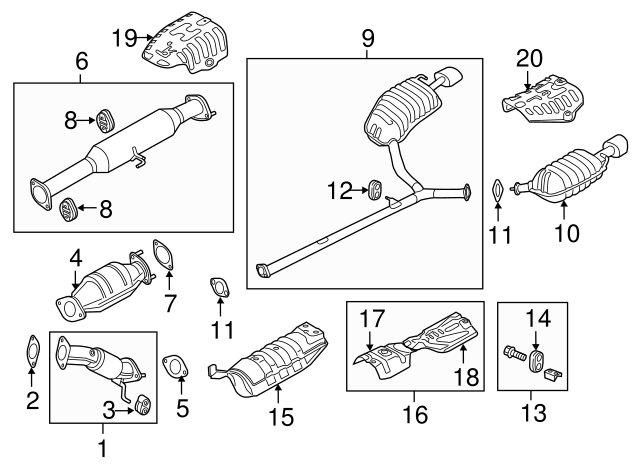 28950 2G420 - Catalytic Converter 2011-2015 Kia Optima | Kia.Parts Store