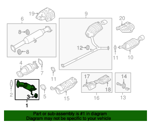 28610-2T120 - Exhaust Pipe 2011-2017 Kia Optima | Kia.Parts