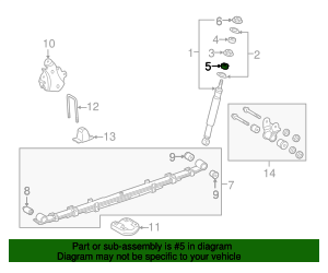 Genuine Toyota Shock Lower Bushing part# 90540-A0004 for 2005-2023 ...