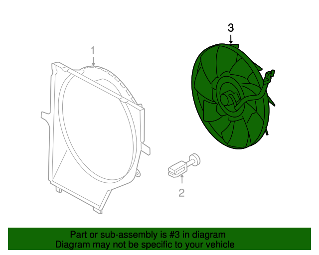 Genuine Fan Assembly for 2006-2009 Land Rover | Land Rover Part ...