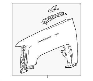 2014-2019 GMC Fender(REPLACES PN 84028403) 84214216 GM | GMPartsDirect.com