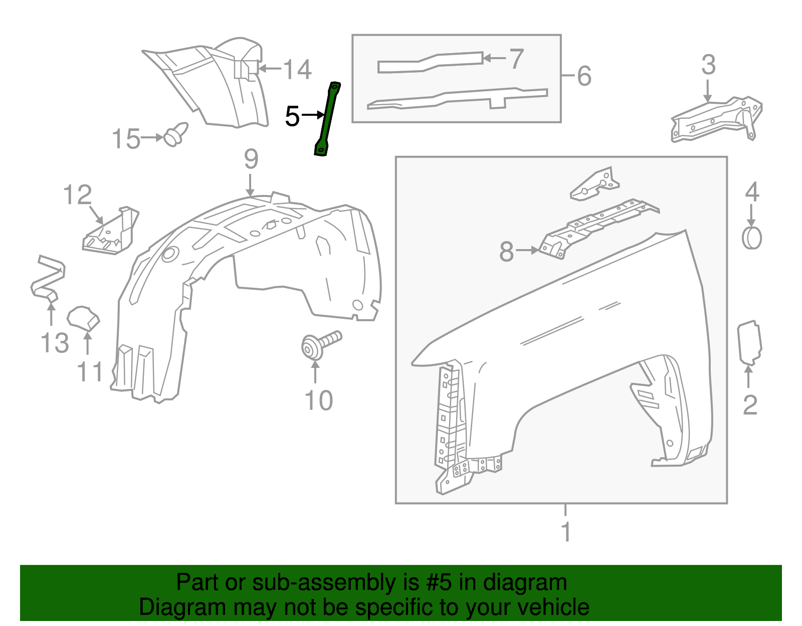 2014-2019 GM Front End Sheet Metal Diagonal Brace Reinforcement ...