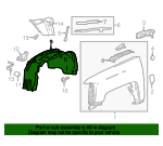 2015-2019 GMC Front Driver Side Wheelhouse Liner 22763673 | GM Parts Center