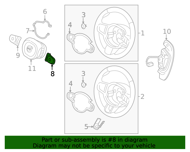 2016-2023 Volvo Cruise Control Switch 32266343 | TascaParts.com