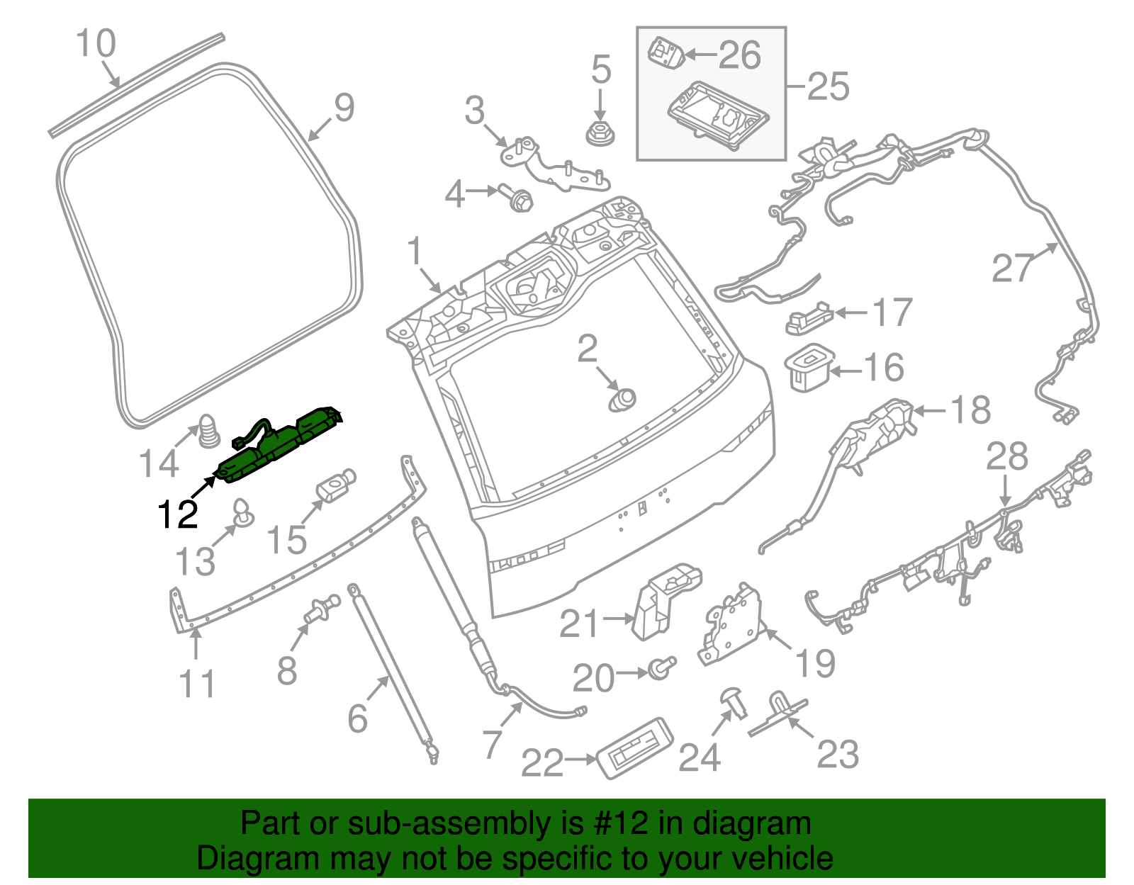 2013-2022 Land Rover Range Rover Handle LR048312 | Express Land Rover Parts