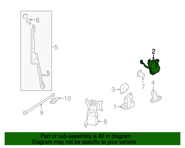 2011-2017 Nissan Quest Lock Assembly Tail Gate 90500-1JB0B | TascaParts.com