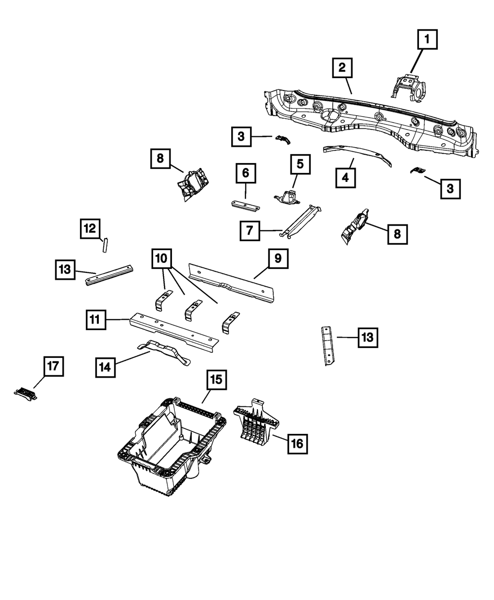 2021-2024 Jeep Grand Cherokee L Rear Closure Panel 68458680AA | QuirkParts
