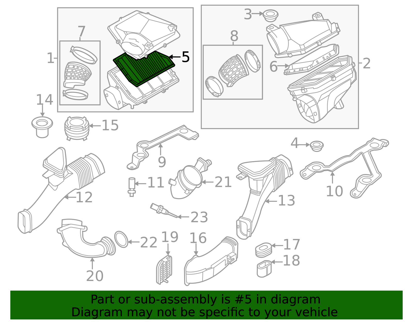 Genuine BMW 13-71-8-482-641 | Air Filter | FREE Shipping on Most Orders ...