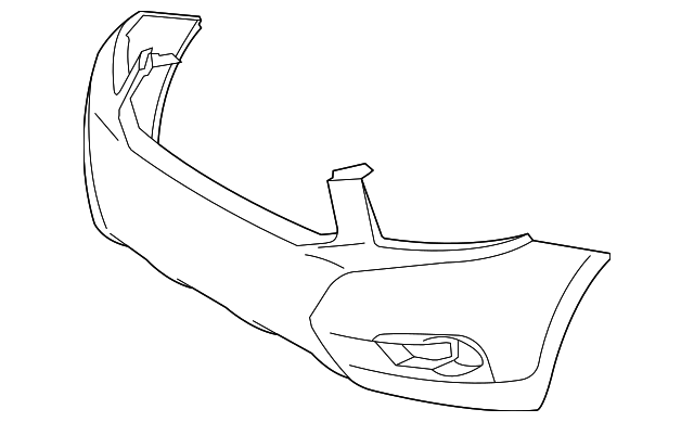 52119-0E911 - Cover Front Bumper L Co 2008-2010 Toyota Highlander ...