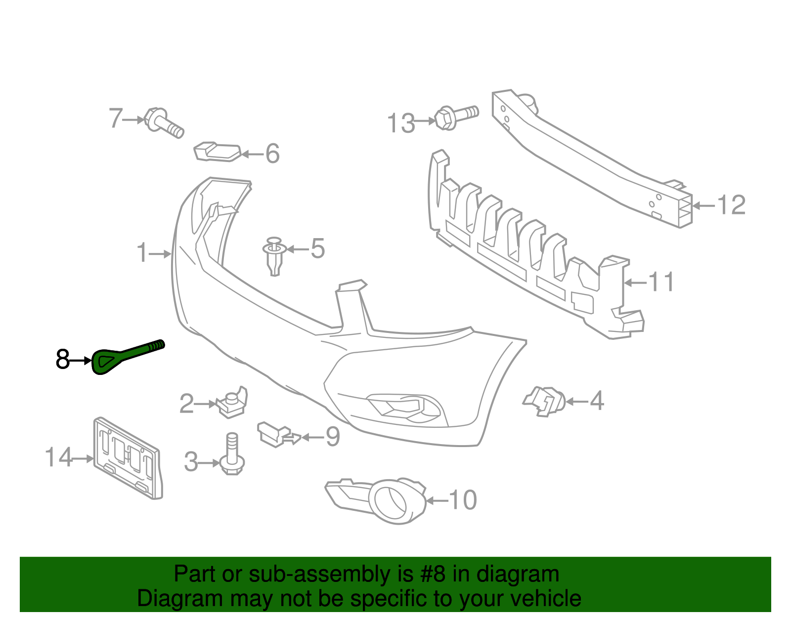 Genuine Toyota Tow Hook part# 51961-30020 for 2008-2013 Toyota ...