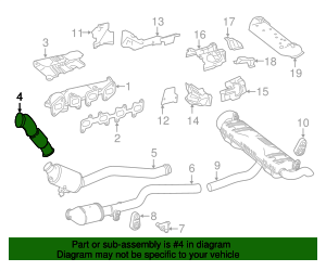 166-490-04-09-64 - Front Pipe 2015-2017 Mercedes-Benz | Mercedes-Benz ...