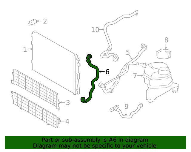 17-12-8-654-833 - Lower Hose 2019-2024 BMW | AutoNationParts.com