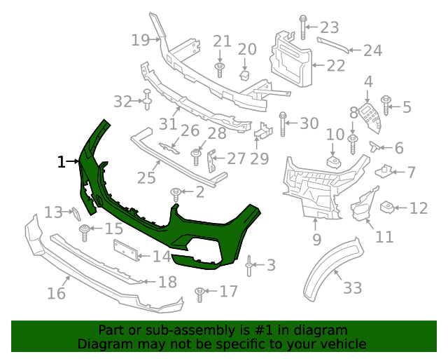 51119492878 - 2019-2023 BMW X5 Bumper Cover (51-11-9-492-878) | BMW of ...