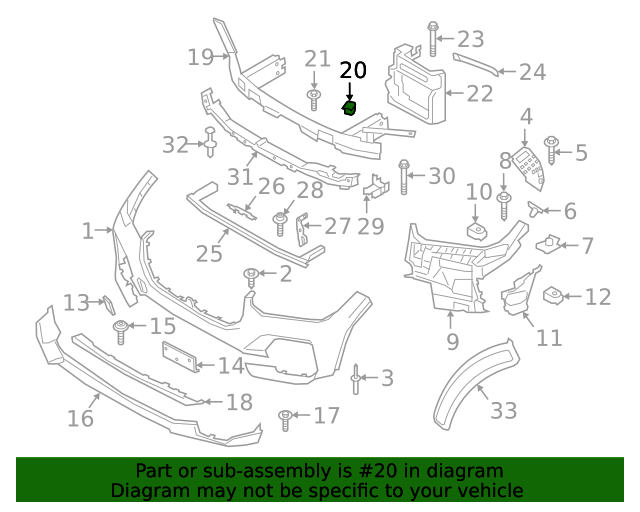 2019-2024 BMW Bumper Cover Support Rail 51-11-7-421-839 | Online BMW Shop
