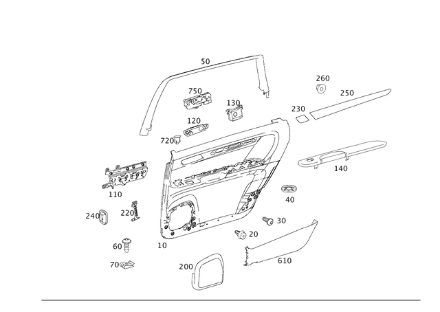 251-737-03-16 - Reinforcement 2006-2012 Mercedes-Benz | Mercedes-Benz ...