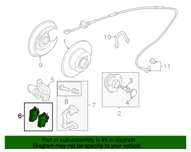 8E0-698-451-J - Disc Brake Pad Set 2005-2009 Audi | AutoNationParts.com