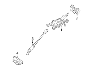 Genuine OEM Ford Part - Column Assembly BA8Z-3C529-J | Genuine OEM Ford ...