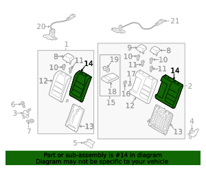 2019 Mazda 3 Seat Back Cover BDGH-88-451-02 | QuirkParts