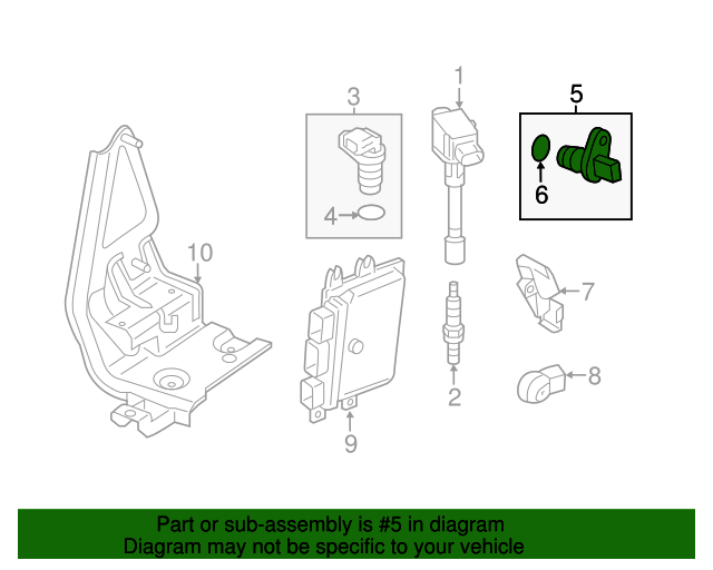 2007-2022 Nissan Crankshaft Position Sensor 23731-1VA0A | OEM Parts Online