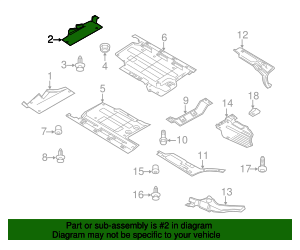 8R0-825-201-C - Front Shield 2009-2017 Audi | Audi OEM Parts