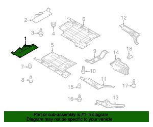 8R0-825-202-A - Front Shield 2009-2017 Audi | Audi OEM Parts