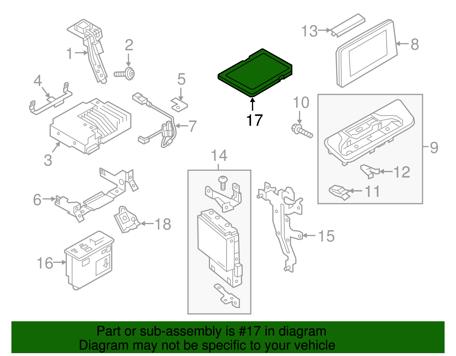 BHP1-66-EZ1E - Memory Card 2016-2018 Mazda CX-9 | AutoNation Parts