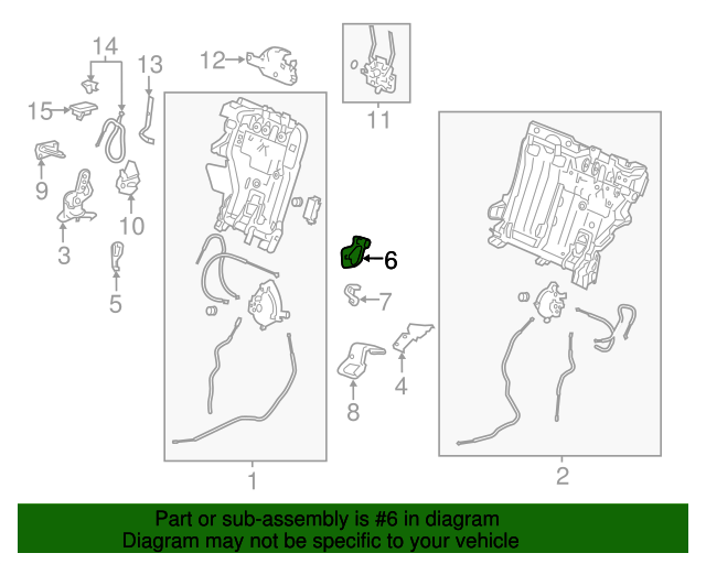 82112-T0A-A01 - Cover, R Rear Seat-Back Iso (Inner) 2012-2016 Honda CR ...