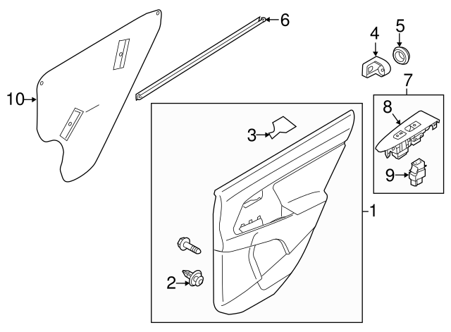 83231-3W000 - Belt Weather-Strip - 2011-2016 Kia Sportage | Kia Auto Parts