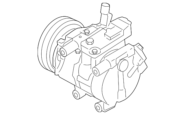 2010-2011 Hyundai Accent Compressor Assembly 97701-1E100 | OEM Parts Online