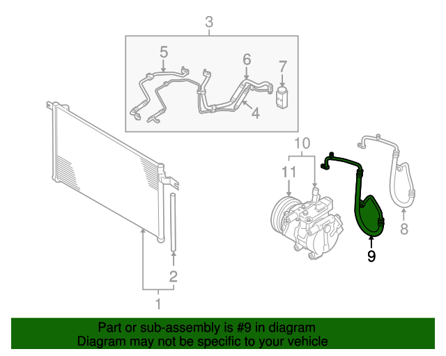 2006-2011 Hyundai Accent Suction Hose 97763-1E000 | OEM Parts Online