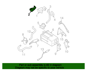 14919-EA00A - 2005-2019 Nissan Frontier - Purge Valve Adapter | Anicra ...