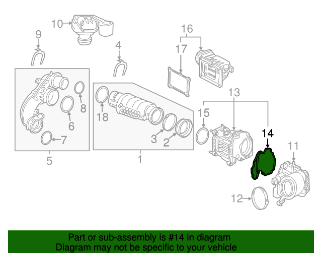 Genuine Front Resonator Gasket for 2016-2022 Volvo | Part# 32222166 ...
