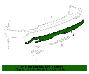 2016-2017 GMC Terrain Rear Bumper Valance Panel 23478008 | OEM Parts Online