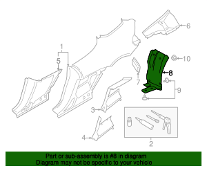 2013-2024 Porsche Wheelhouse Liner 981-504-505-01 | OEM Parts Online